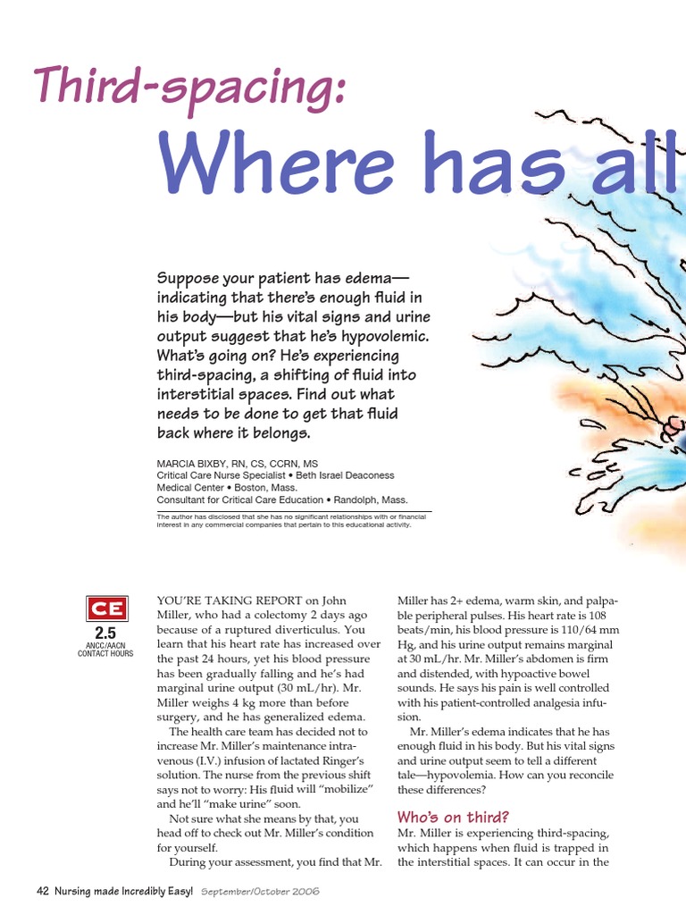 Understanding Third-Spacing and Edema | PDF | Blood Vessel | Edema