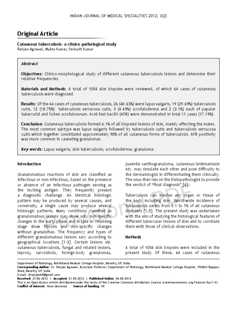 Jurnal Skrofuloderma.pdf | Tuberculosis | Pathology