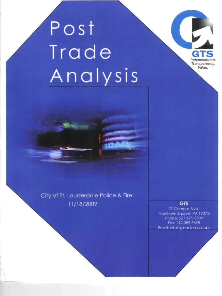 GTS Post Trade Analysis | PDF | Market Liquidity | Mark To Market ...