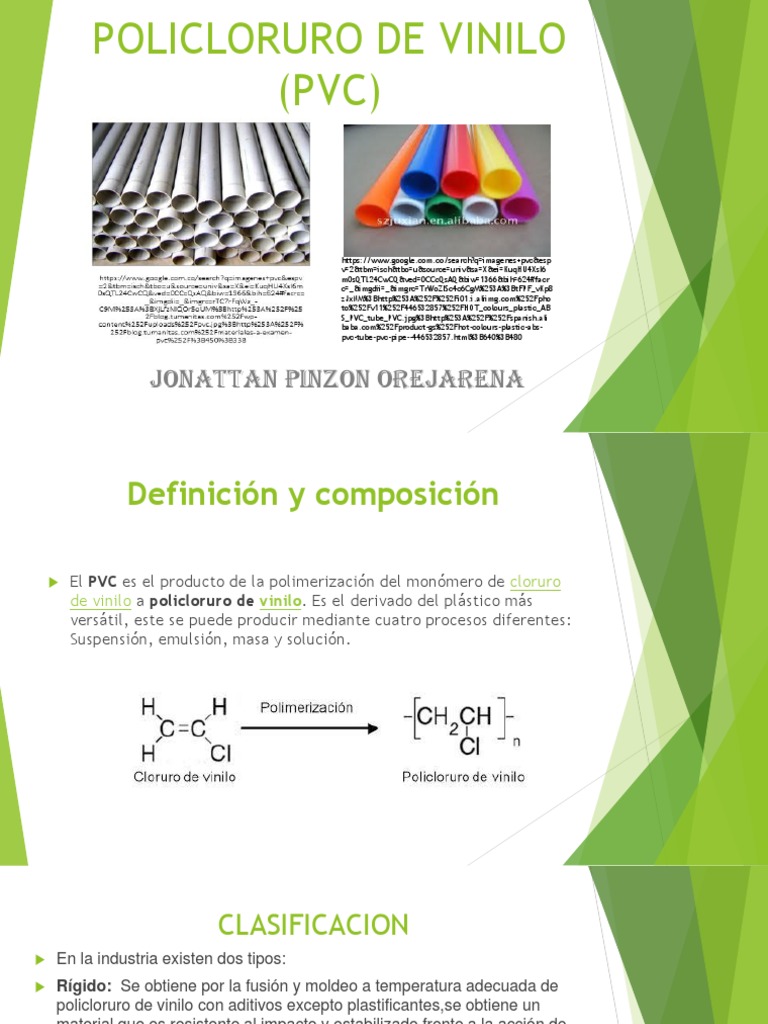 Policloruro de Vinilo (PVC) J | PDF | Cloruro de polivinilo | Materiales