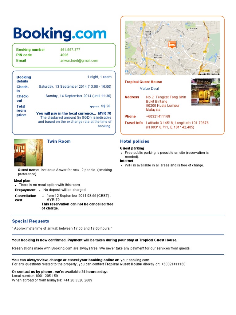 Hotel Bookings Booking Pdf Pdf