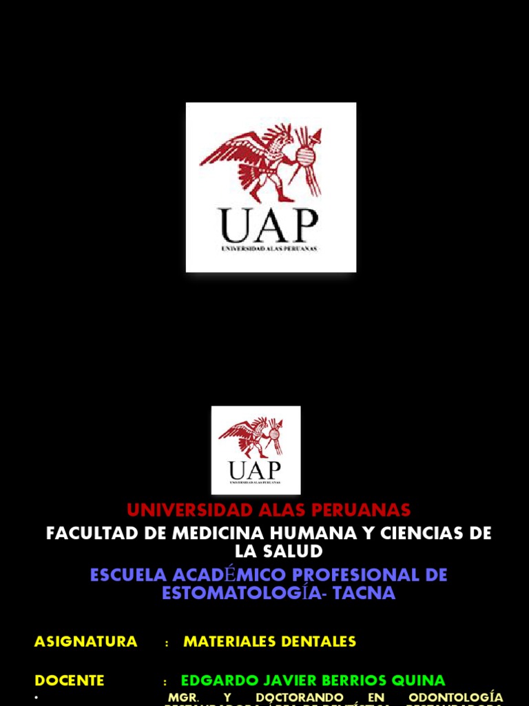 Introducción A Los Materiales Dentales - Uap | PDF | Dentadura postiza | Calidad (comercial)