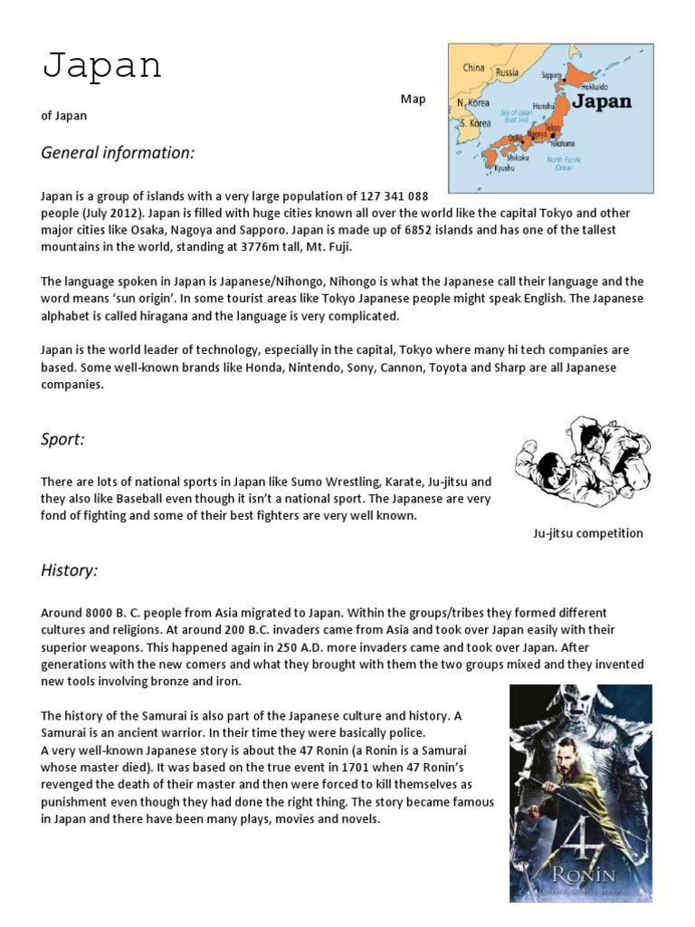 Japan: General Information | PDF | Tokyo | Japan