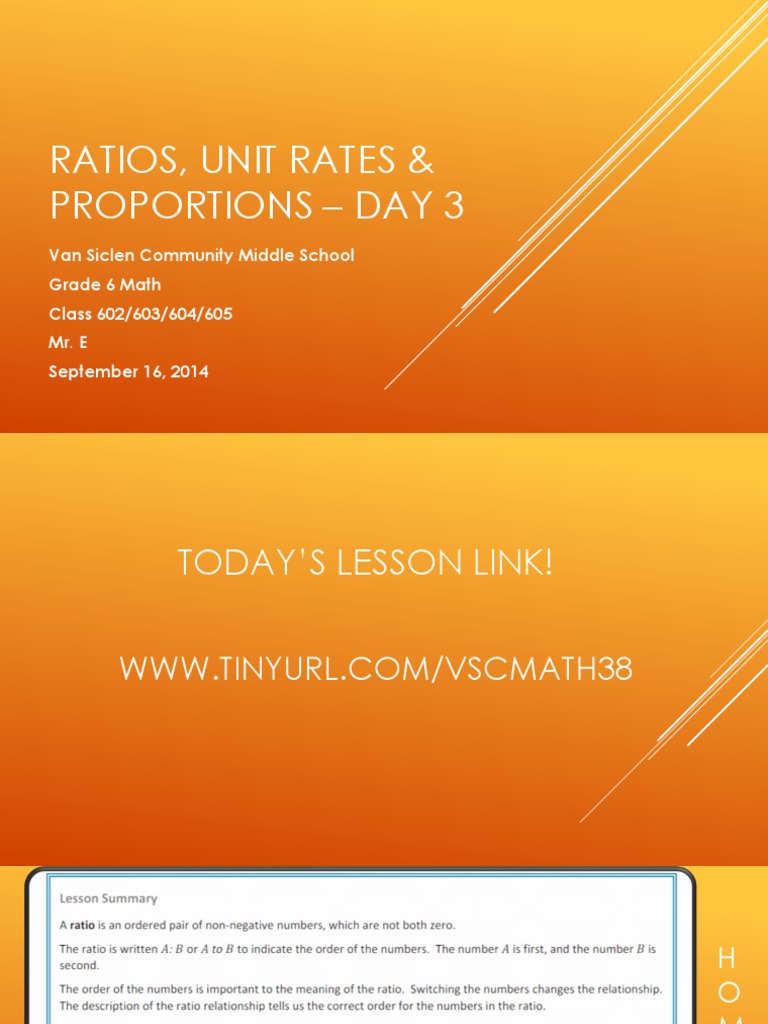 Lesson #4 - Ratio Language & Equivalent Ratios | PDF | Ratio | Cognition
