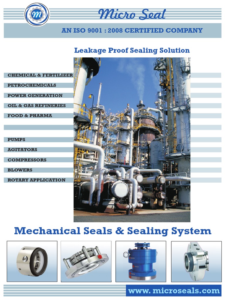 Mechanical Seals - MICRO SEALS | PDF | Carbon | Tungsten