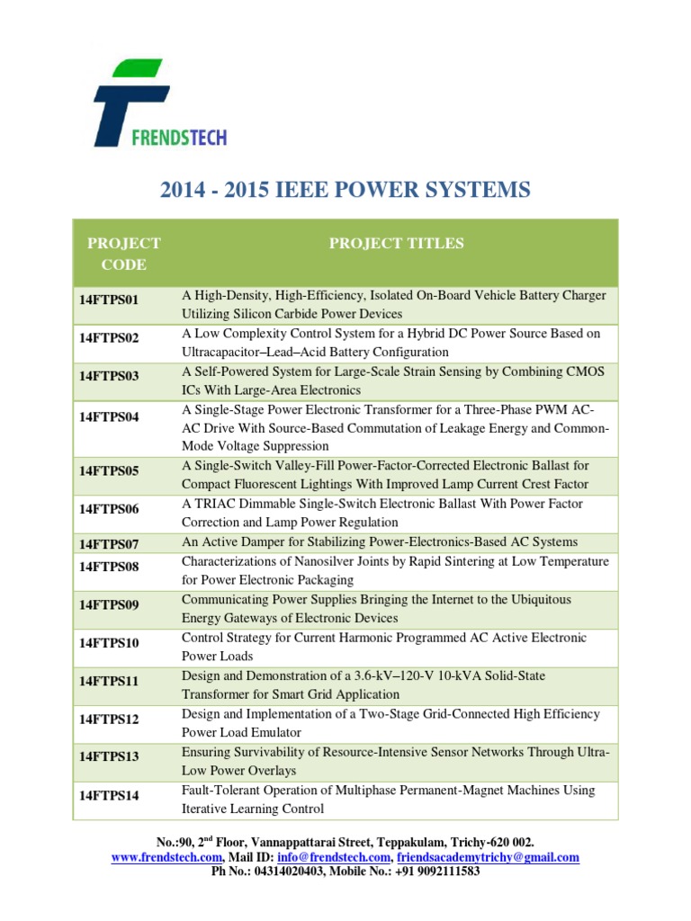 Ieee 2014 Power Systems | PDF