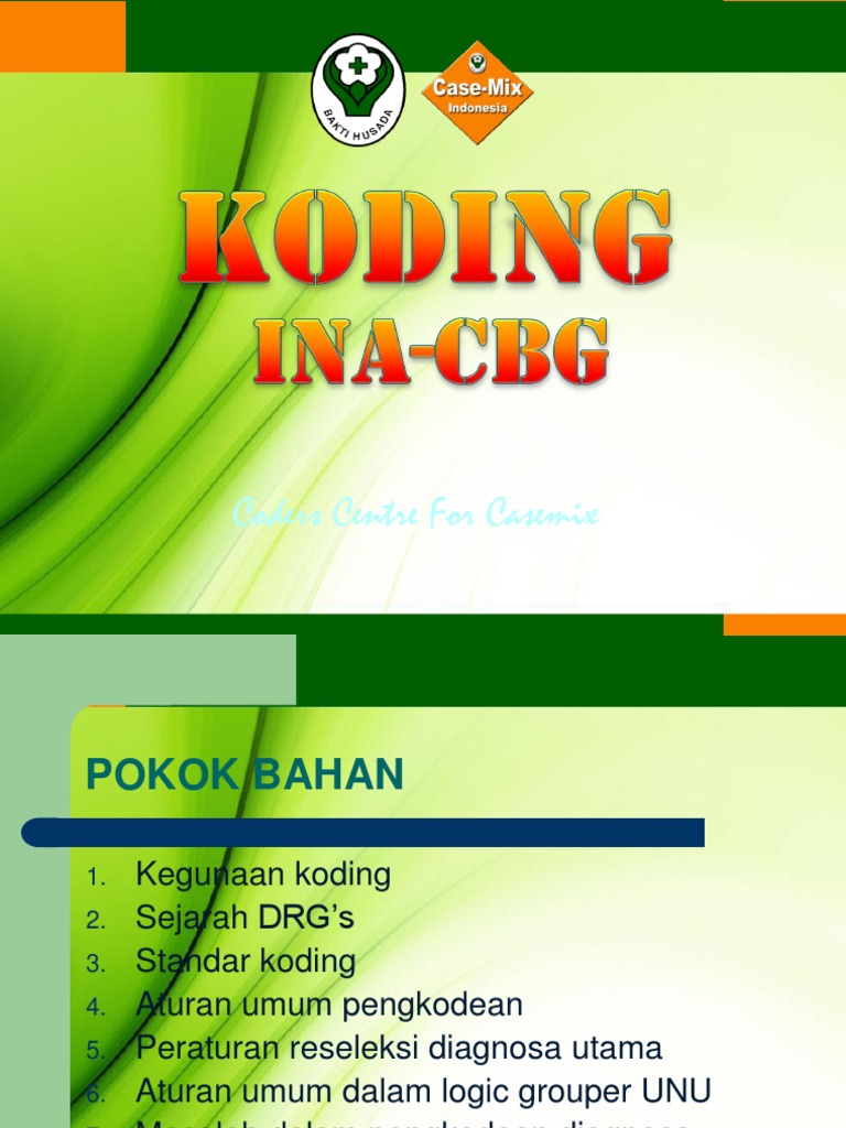 Tata Cara Pengkodingan INA-CBG | PDF | Kesehatan Holistik