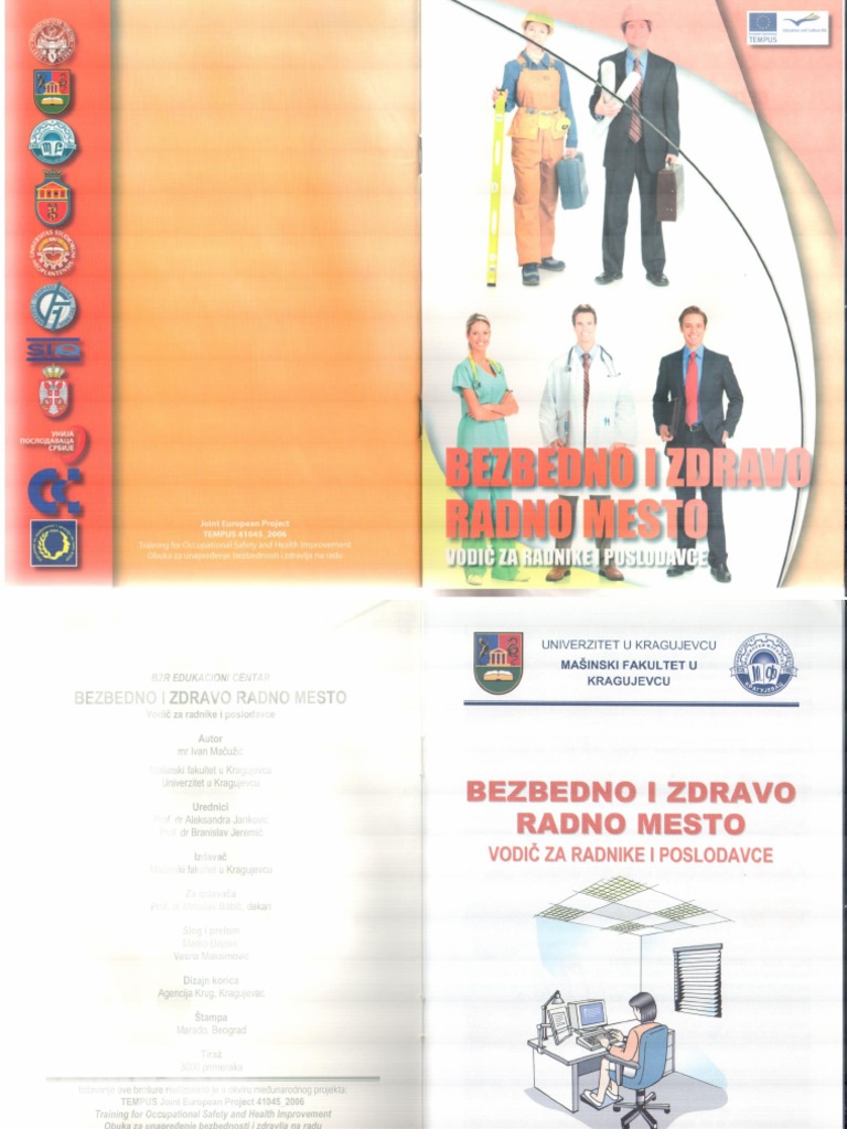 Bezbedno I Zdravo Radno Mesto Vodic Za Radnike I Poslodavca | PDF