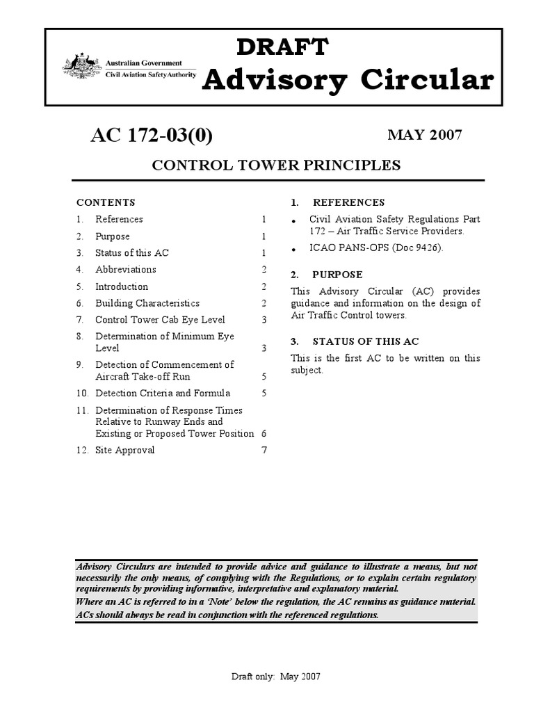 AIRPORT Control Tower Principle | PDF | Air Traffic Control | Aviation ...