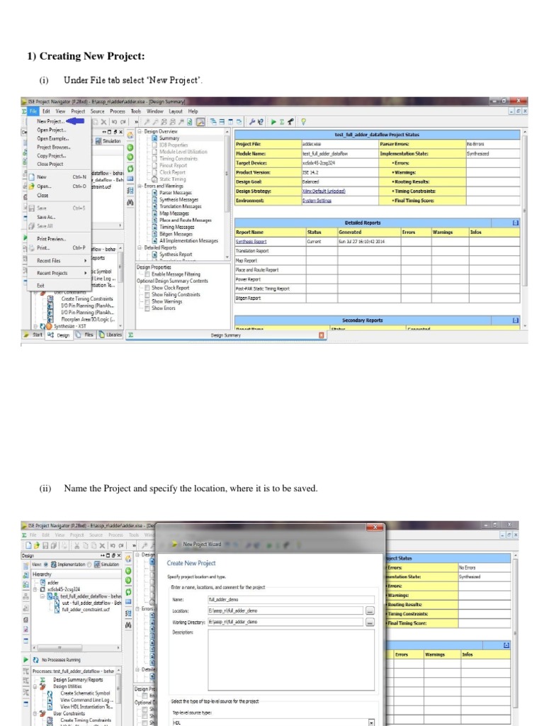Creating New Project | PDF