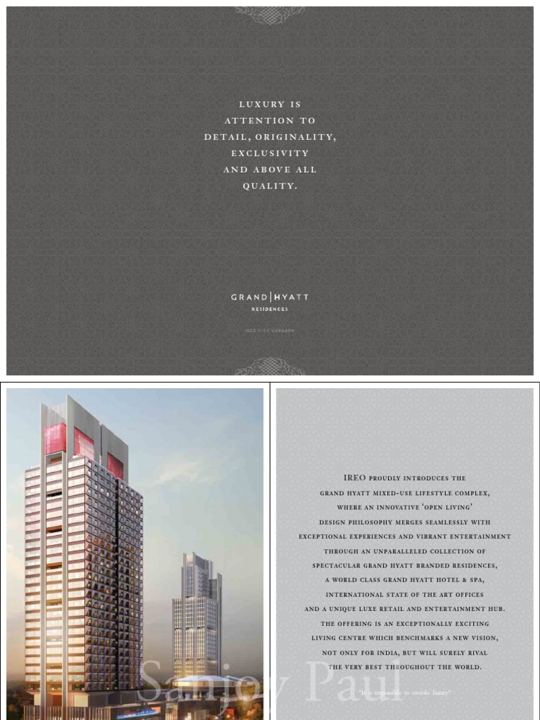 Grand Hyatt Gurgaon Residences Overview | PDF | Hotel And Accommodation ...