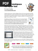 Multiple Intelligence Checklist PDF | PDF | Intelligence | Teaching Mathematics