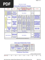 Tabela ISO - Tolerâncias Dimensionais - H7 e h6 | PDF