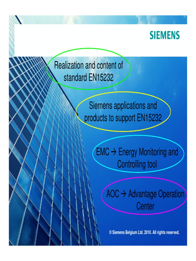 Siemens - En 15232 | Automatic Control | Hvac