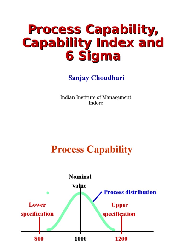 Process Capability and Cpk Analysis | PDF | Six Sigma | Accountability