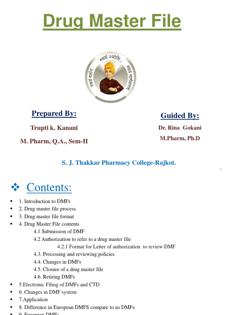 DMF | PDF | Pharmacology | Pharmacy