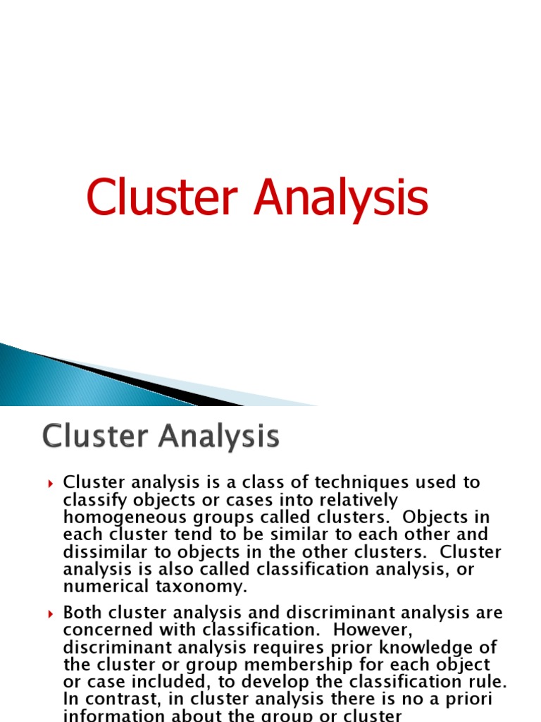 Cluster Analysis BRM Session 14 | PDF | Cluster Analysis | Data Analysis