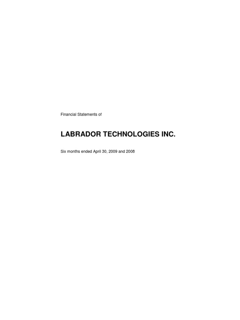 Financial Statements of | PDF | Employee Stock Option | Financial Statement