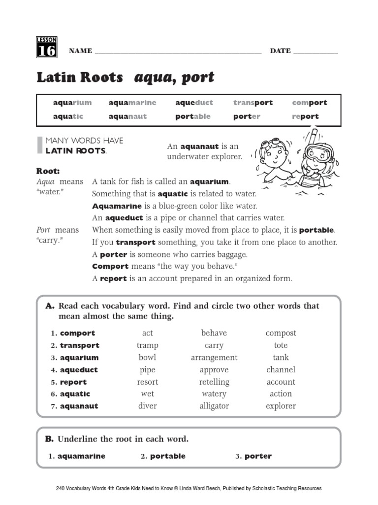 Understanding the Root "Aqua" | PDF | Underwater Diving | Nature