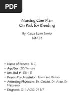 Nursing Care Plan: Risk for Bleeding | PDF | Bleeding | Platelet