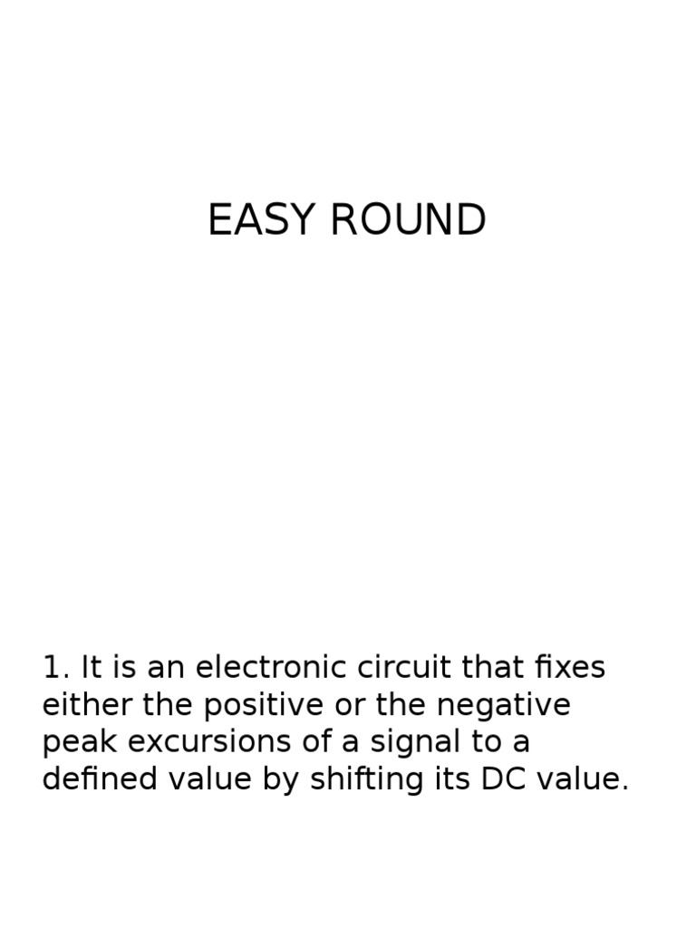 Elex Quiz Bowl | PDF | Electronic Circuits | Series And Parallel Circuits