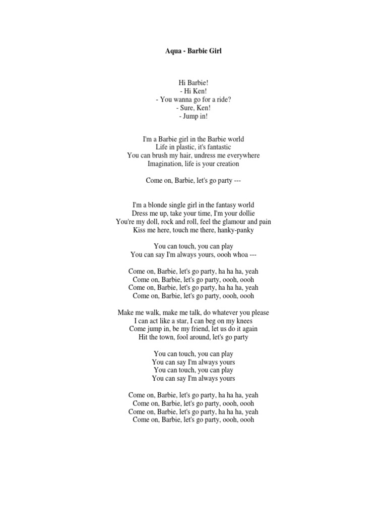 Barbie Girl: Gender Perspectives | PDF | Barbie | Gender