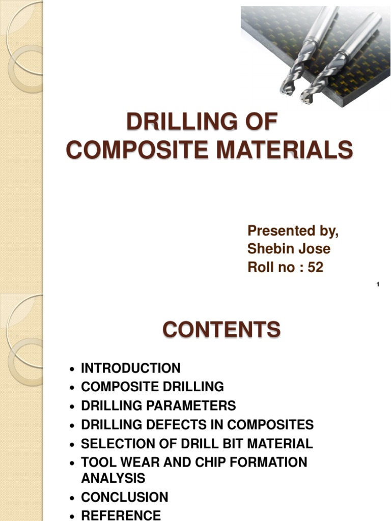 Drilling of Composite Materials | PDF | Drilling | Composite Material