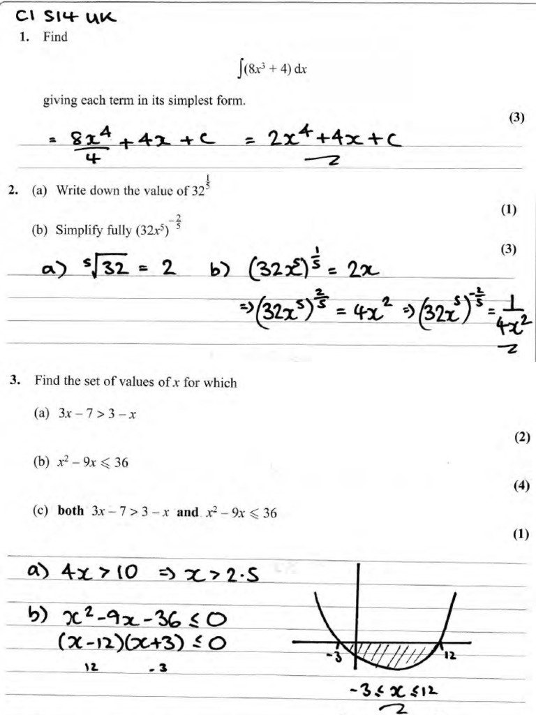 Algebra and Graphing Problem Set | PDF | Equations | Elementary Mathematics