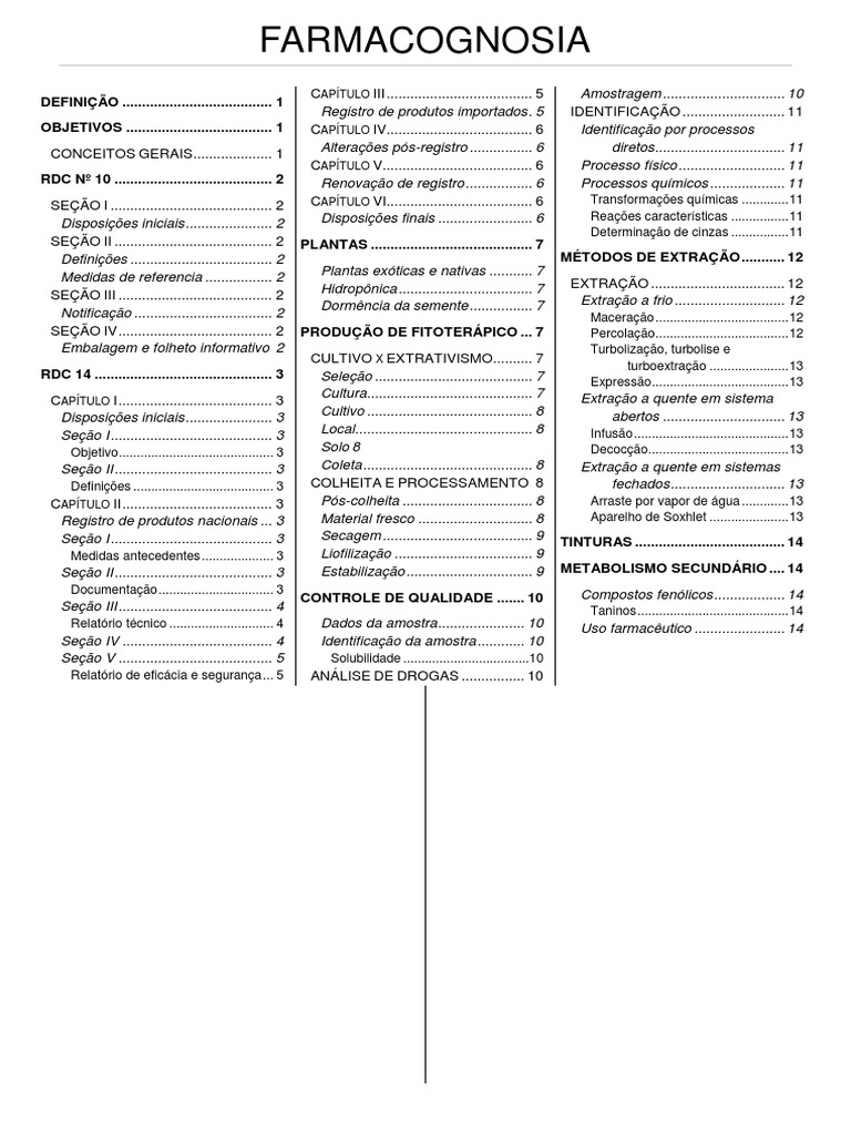 Farmacognosia PDF | PDF | Droga farmacêutica | Farmacêutico