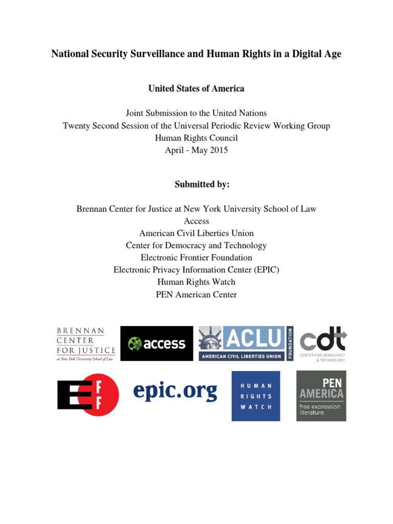 National Security Surveillance and Human Rights in A Digital Age | PDF ...