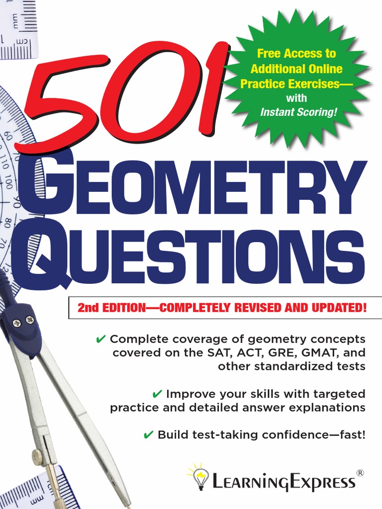 501 Geometry Questions Second Edition | Download Free PDF | Line (Geometry) | Angle