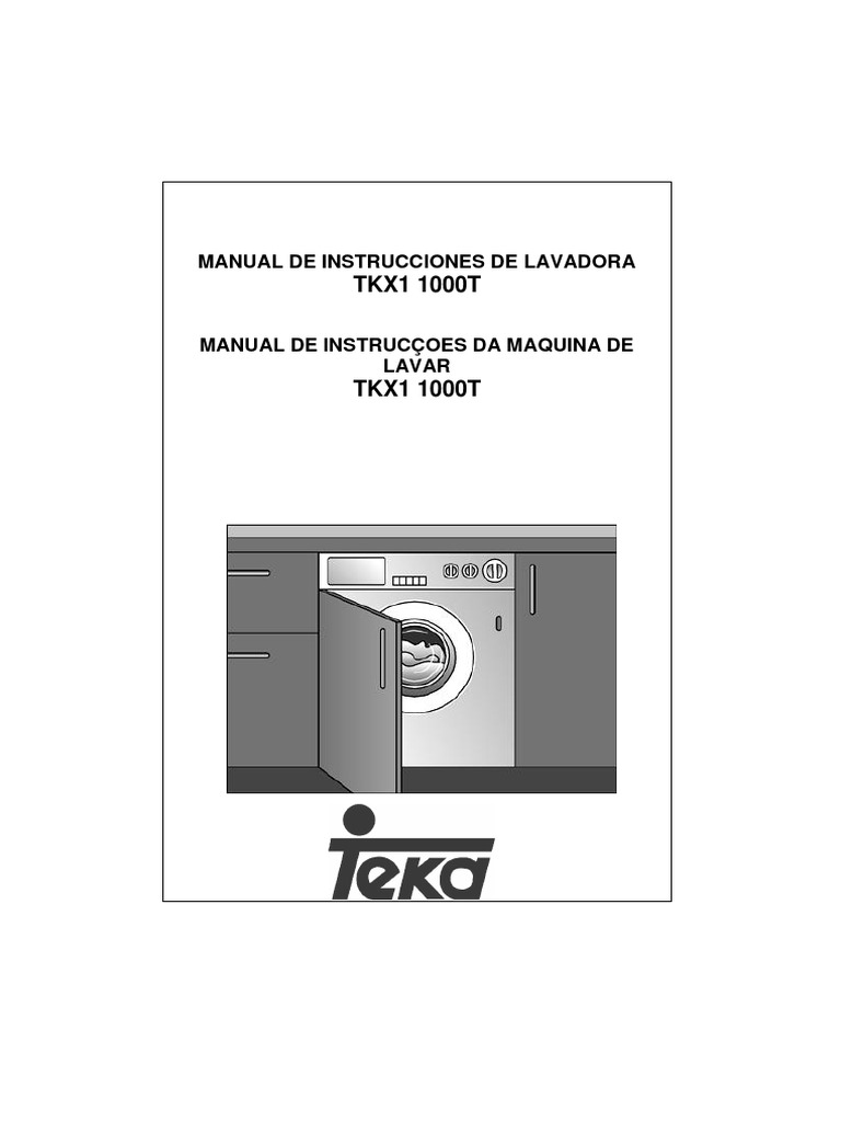 Lavadora Teka TKX1 1000T Es | PDF | Lavadora | Detergente