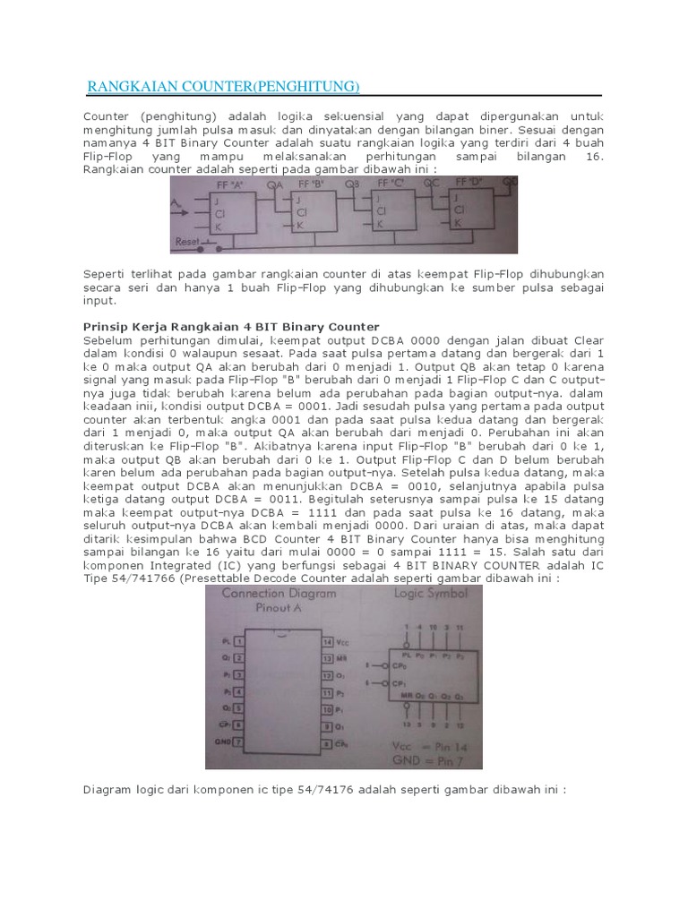Rangkaian Counter | PDF | Komputer