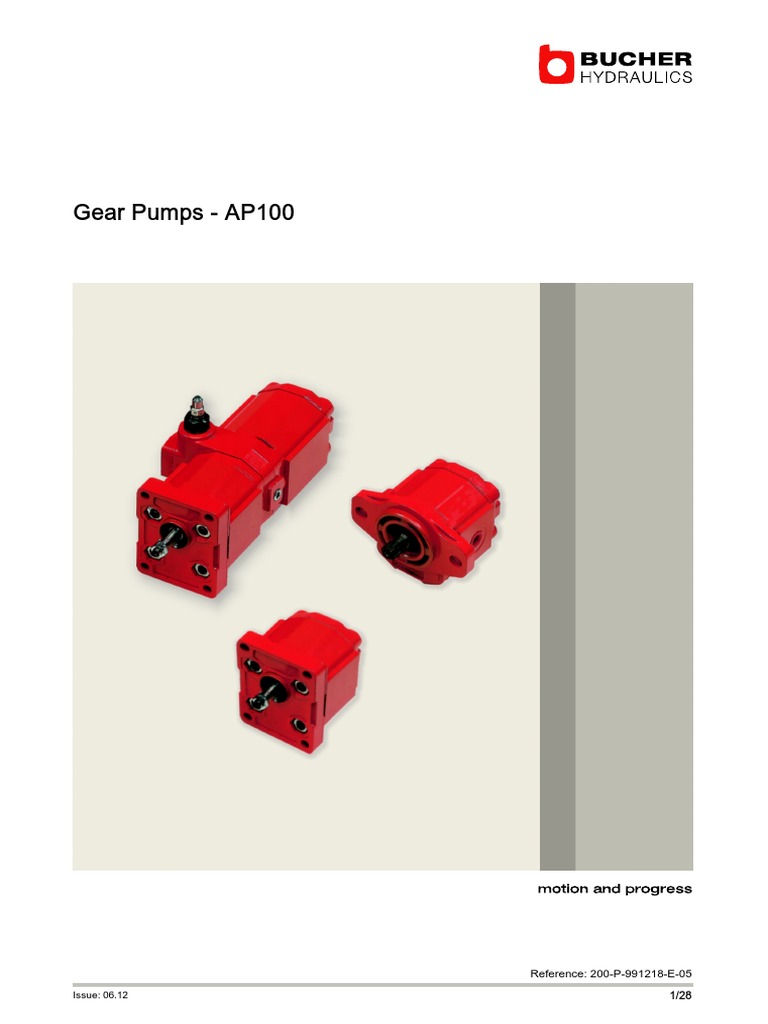 Ap100 - 200 P 991218 e 05 | PDF | Pump | Gear