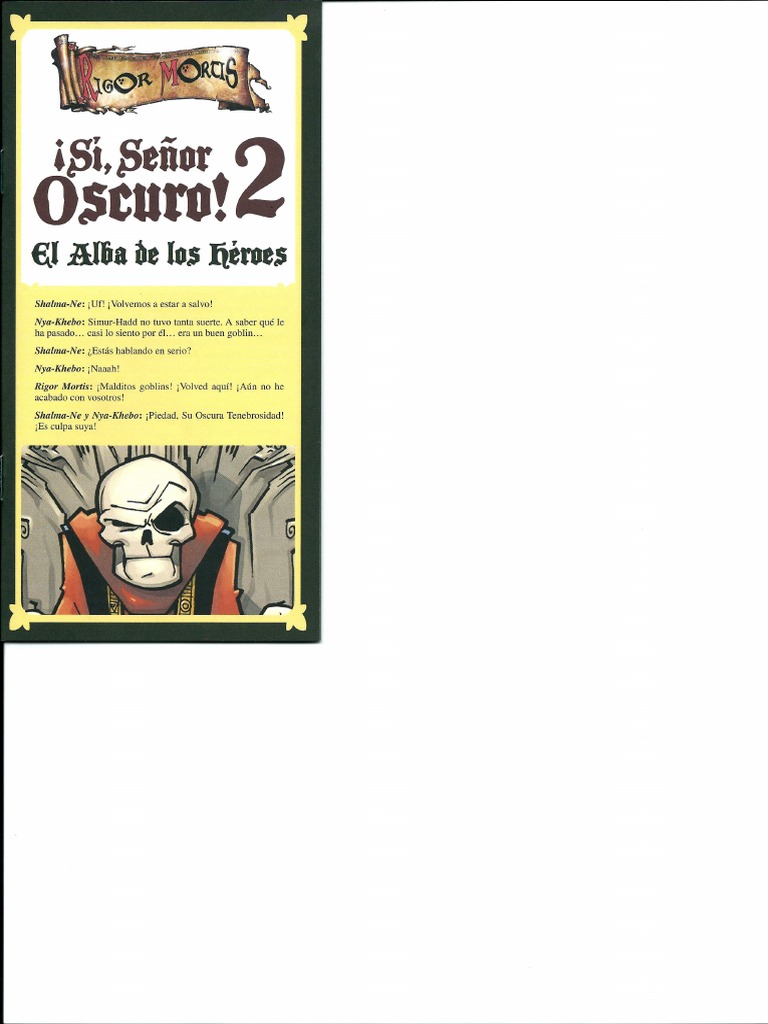 Si Senor Oscuro 2-Reglas | PDF