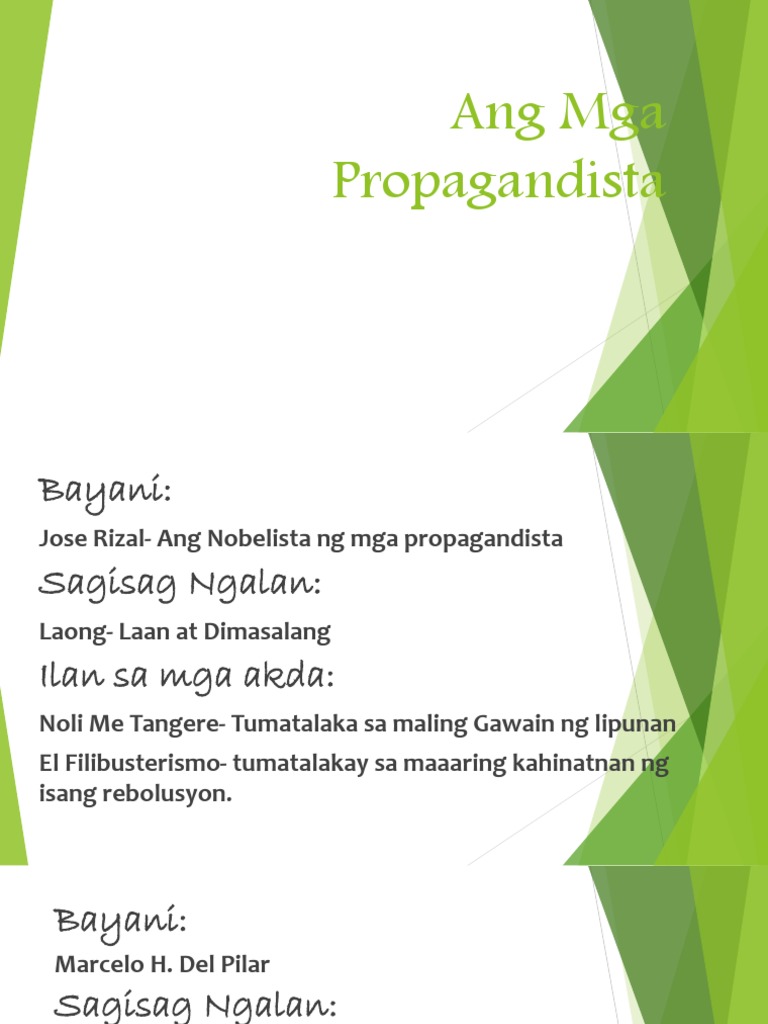 Ang Mga Propagandista | PDF