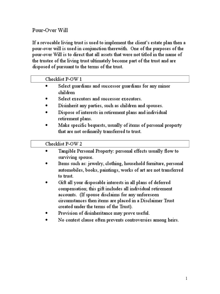 Trust Checklist | Trust Law | Community Property | Free 30-day Trial ...