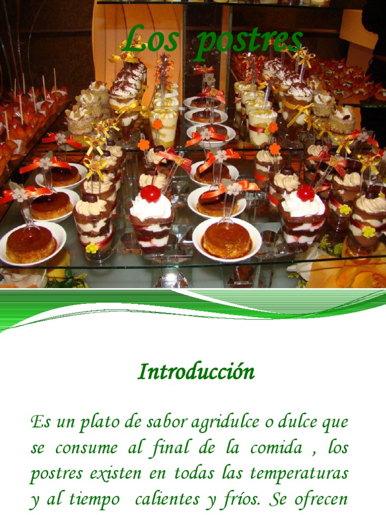 Presentacion de Postres | Postres | Cocinando