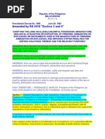 RA 9516 - Firearms Law | PDF | Double Jeopardy | Decree