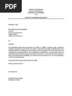 Request Letter To Assessors Office | PDF | Public Law | Common Law