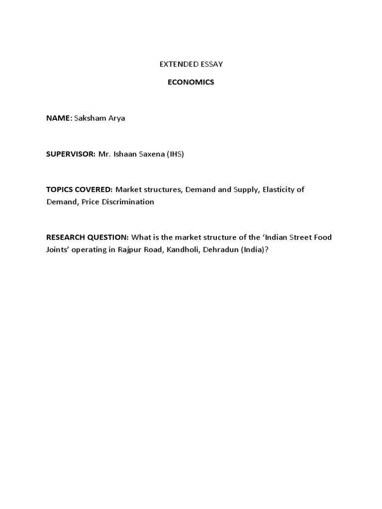 Extended Essay | PDF