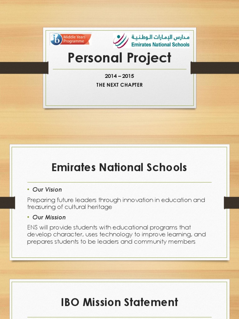Personal Project Guide for Students | PDF | Teaching | Education Theory