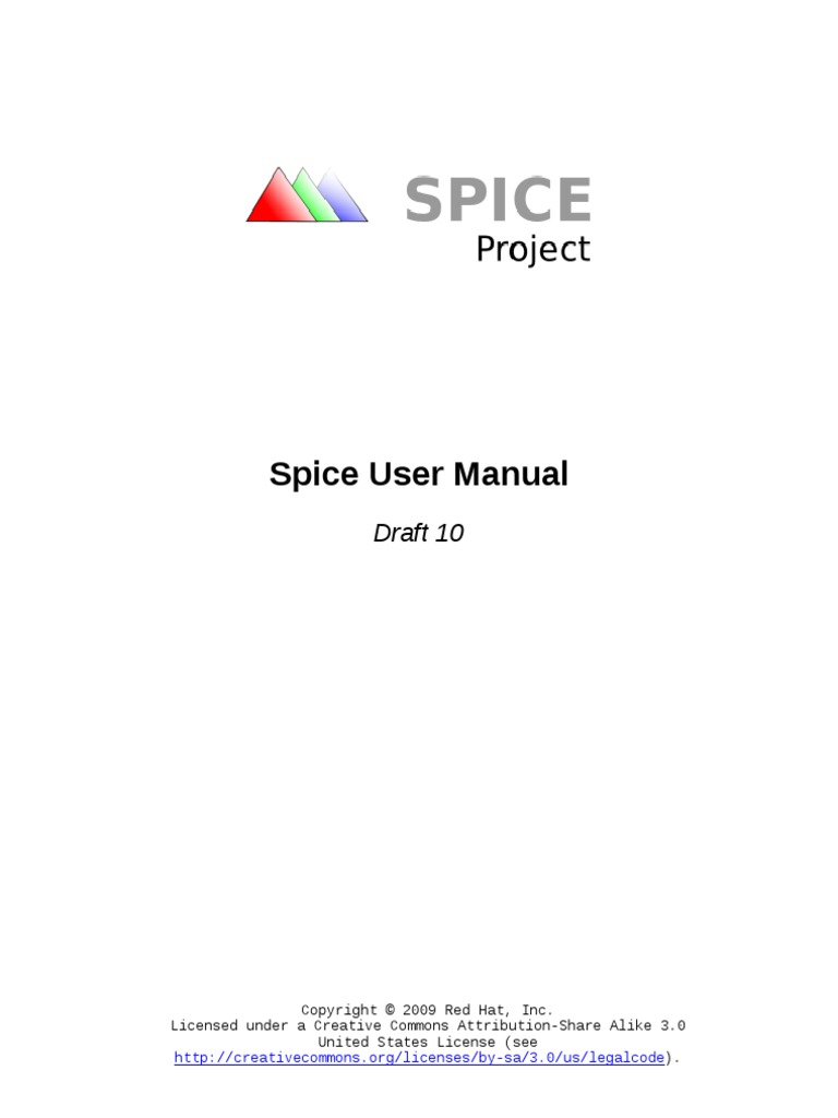 Spice User Manual | PDF | Desktop Virtualization | Data Compression