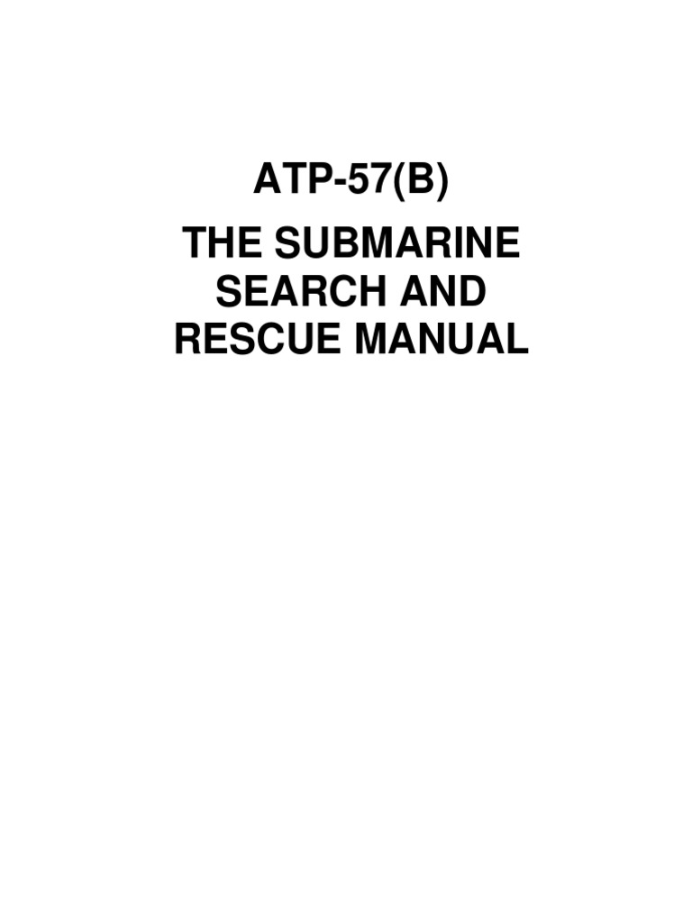 Submarine Search and Rescue Manual Summary | PDF | Search And Rescue ...