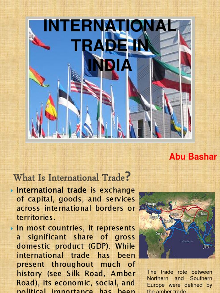 International Trade in India: Abu Bashar | PDF | Trade | International ...