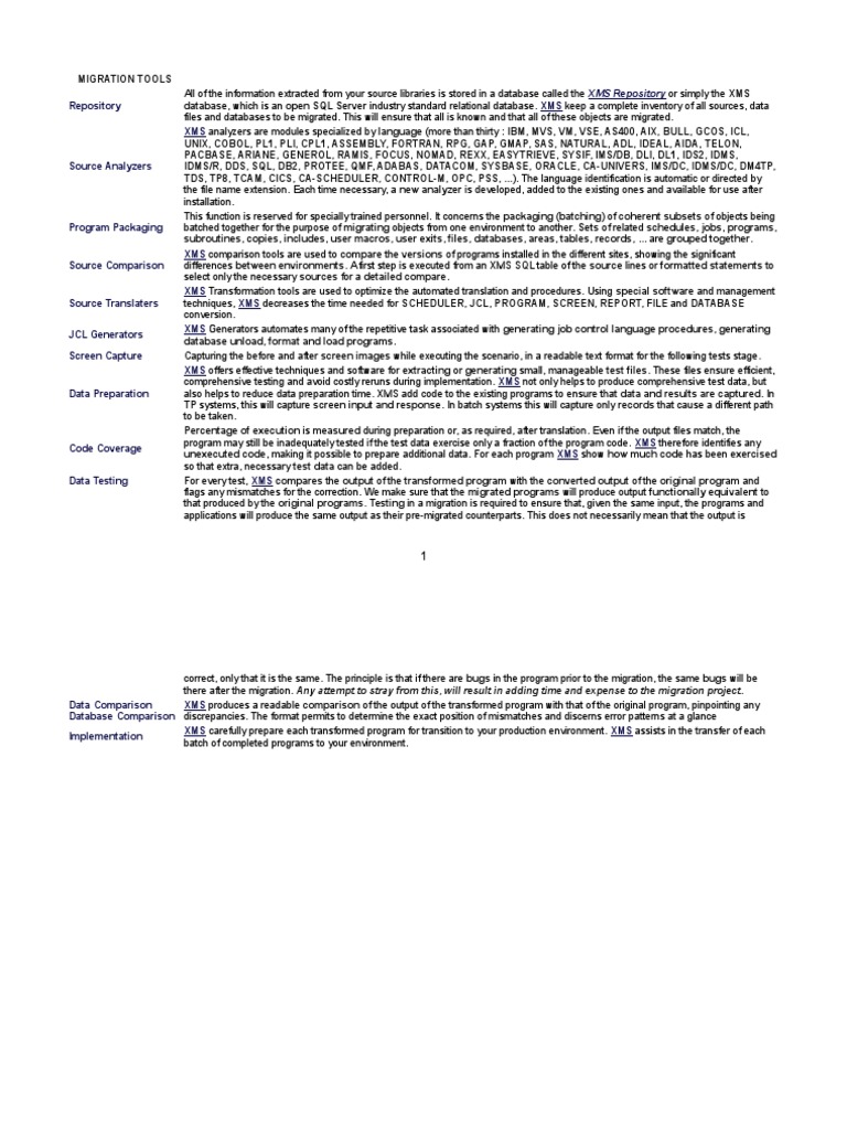 Migration Tools | PDF | Subroutine | Computer Program