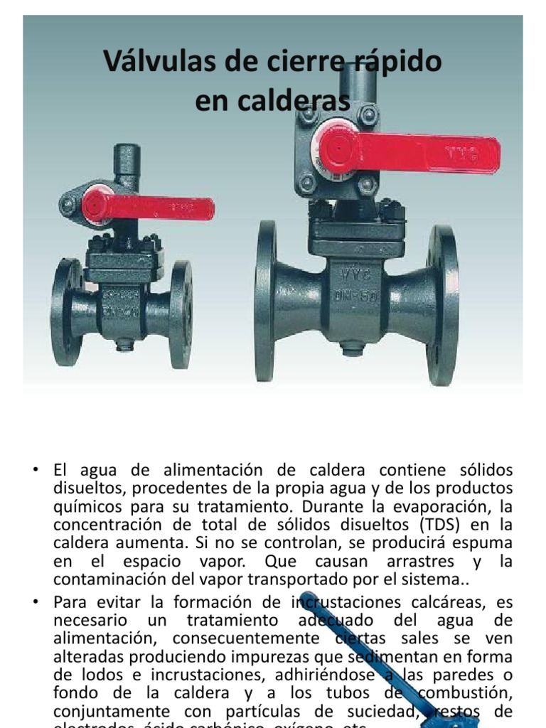 Válvulas de Cierre Rápido