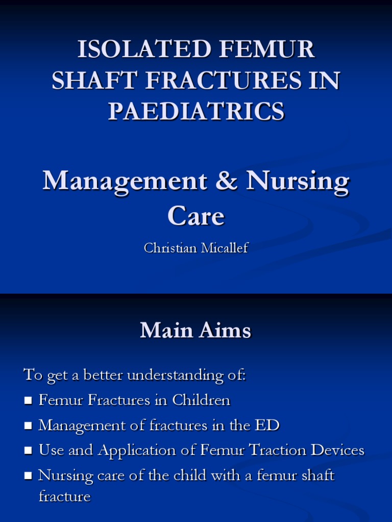 Pediatric Femur Shaft Fracture Management | PDF | Hip | Knee