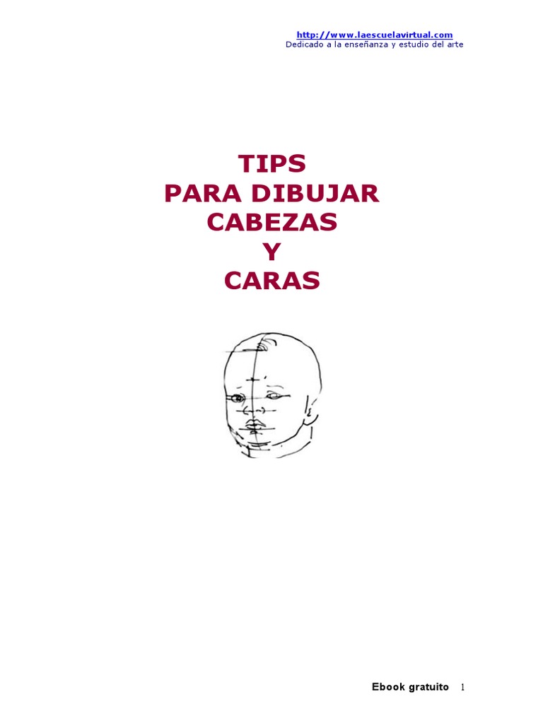 Tips Para Dibujar Cabezas Y Caras Pdf Lápiz Dibujo