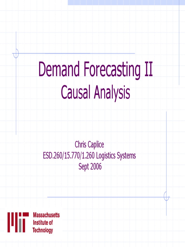 Lect Demand Forecasting | Download Free PDF | Errors And Residuals | Ordinary Least Squares